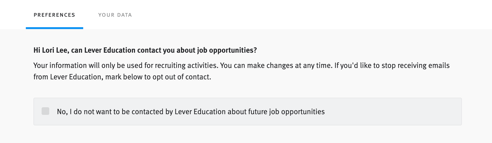 Relying on legitimate interest for data retention – Lever Help Center