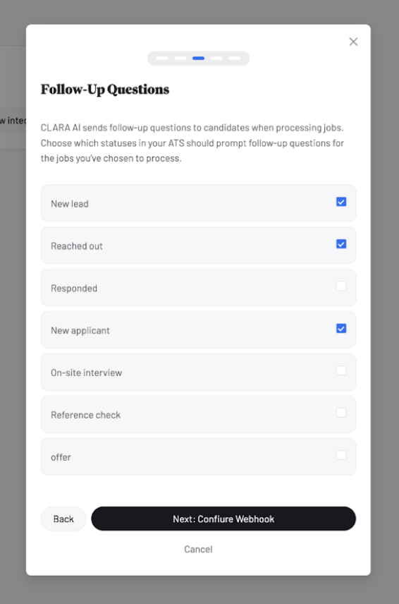 Enabling and using the CLARA integration – Lever Support