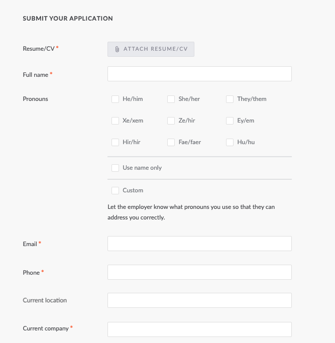 Configuring your Lever application form – Lever Support