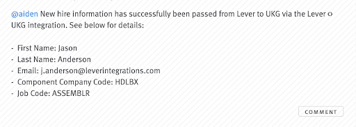 Enabling and using the UKG Pro Onboarding integration – Lever Help Center