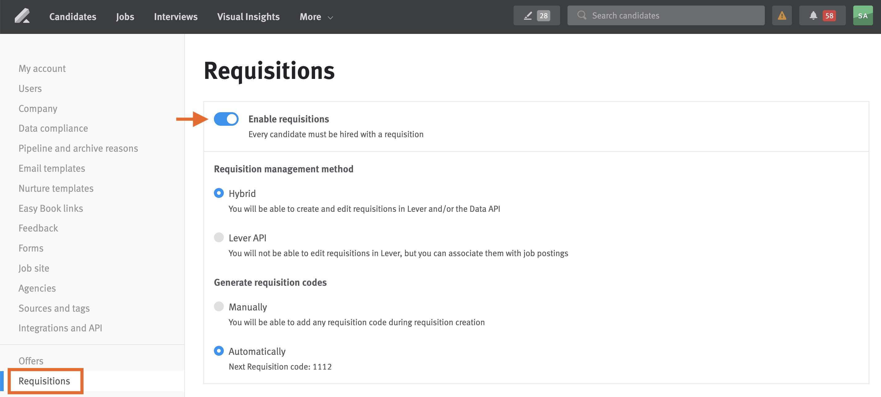 Creating and managing requisitions – Lever Support