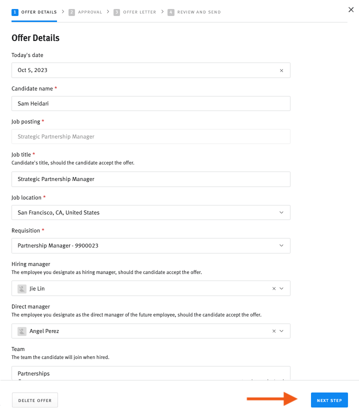 Creating offers – Lever Help Center