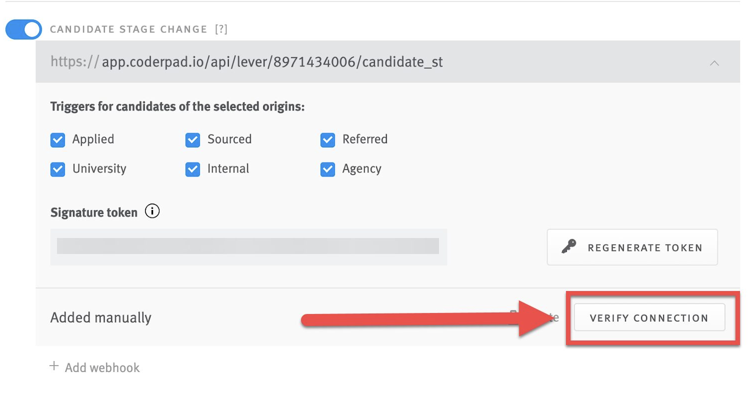 Enabling and using the CoderPad integration – Lever Support
