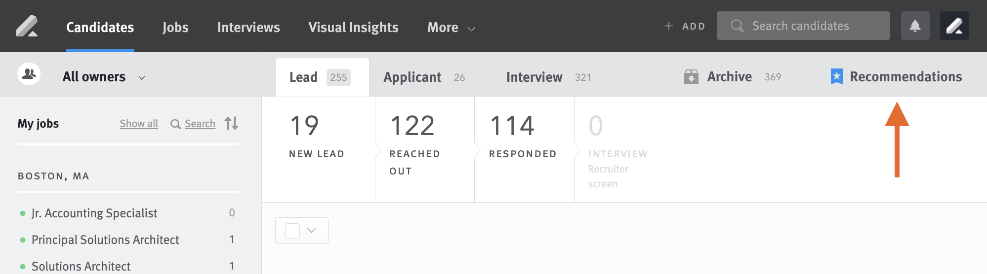 Using Nurture Recommendations – Lever Help Center