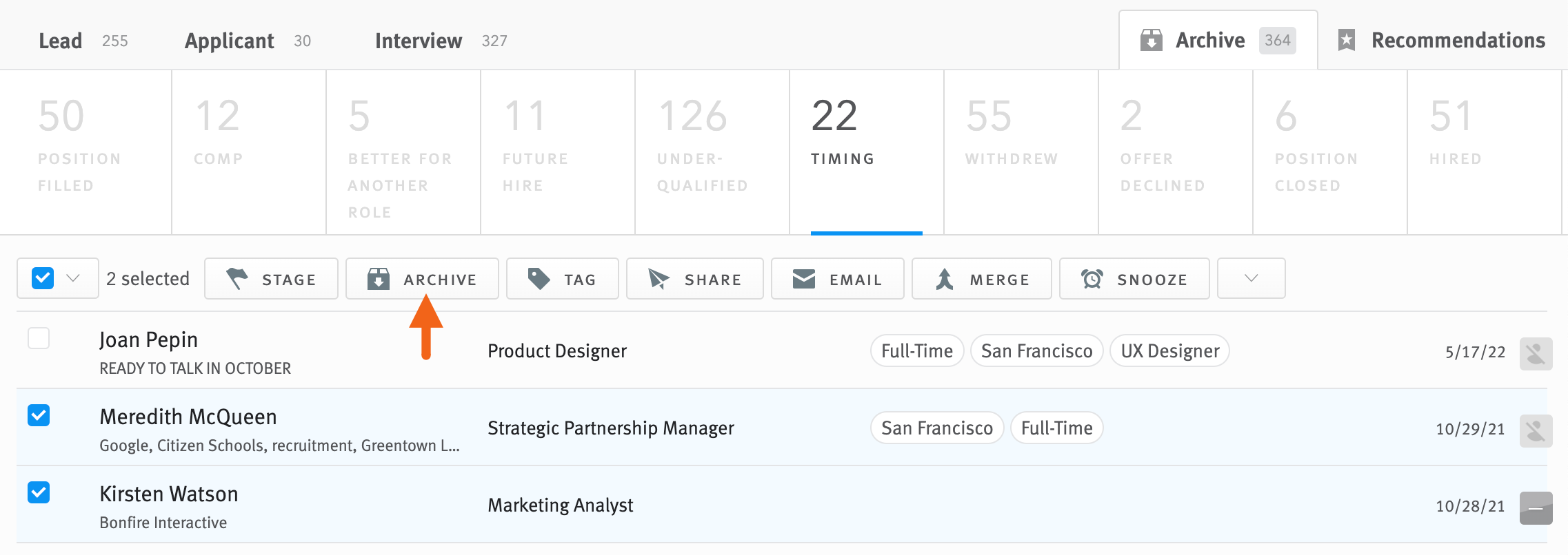Operating the Archive – Lever Support