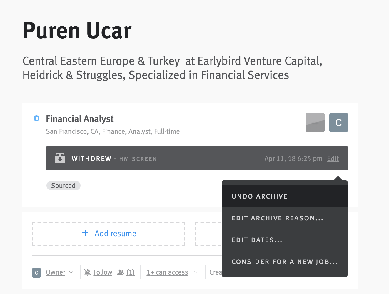 Operating the Archive – Lever Support