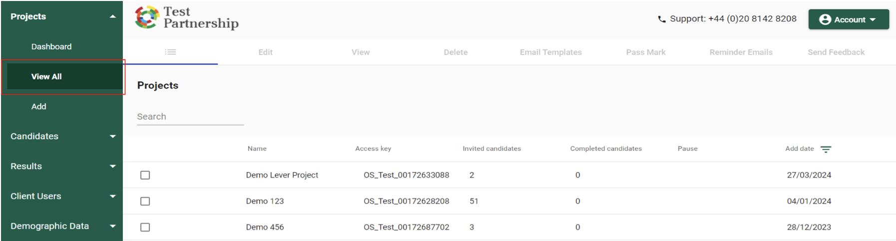 Enabling and using the Test Partnership integration – Lever Help Center