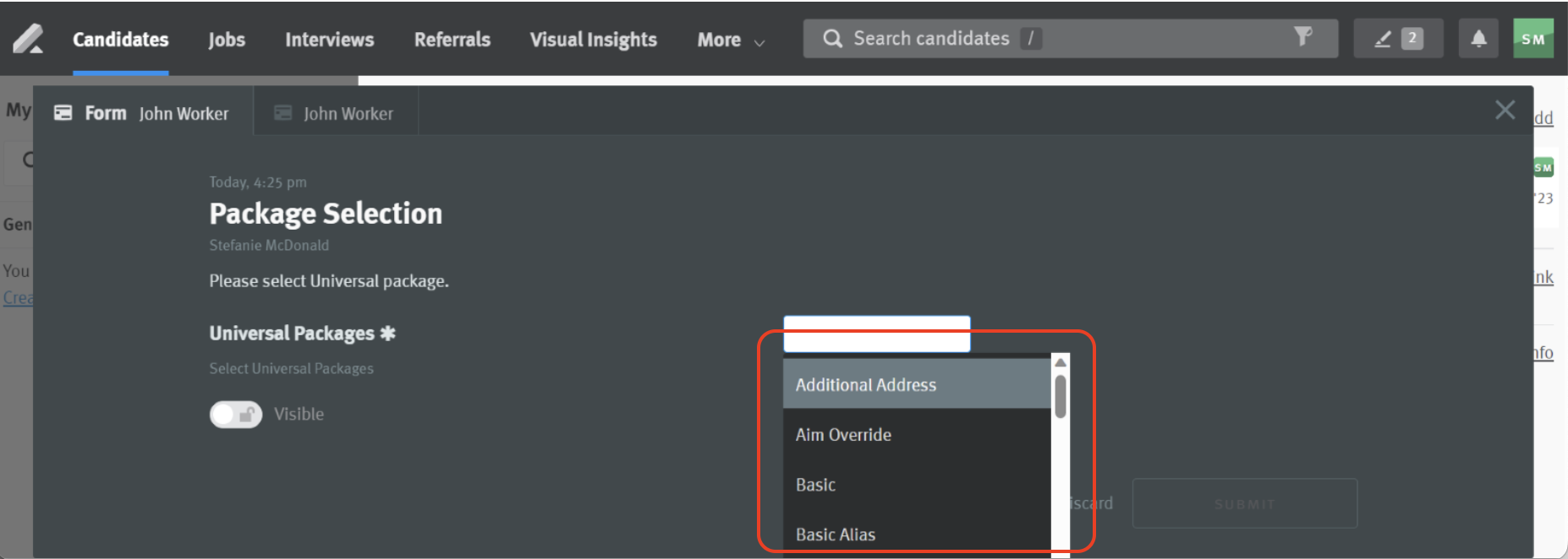 Enabling and using the Universal Background Screening integration ...