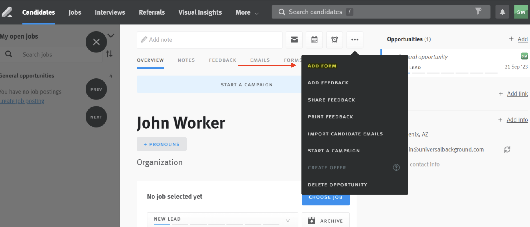 Enabling and using the Universal Background Screening integration ...