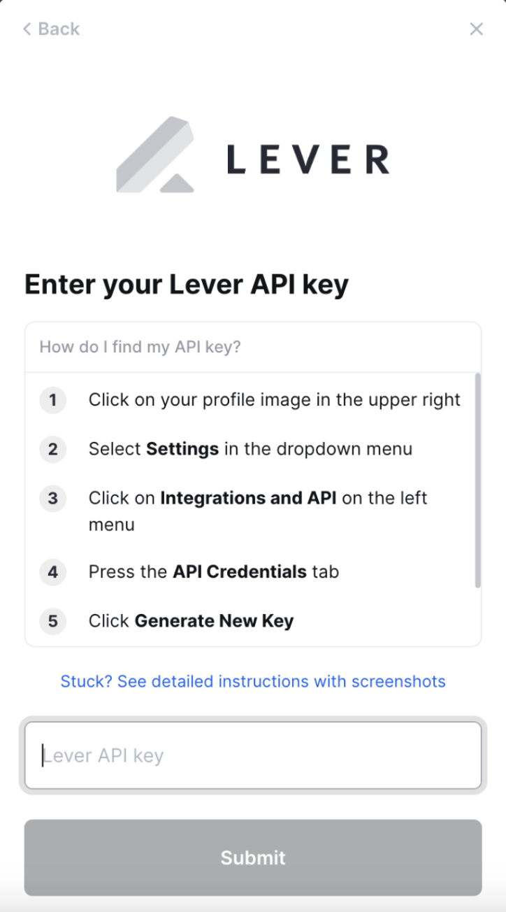 Enabling and using the TeamOhana integration – Lever Support