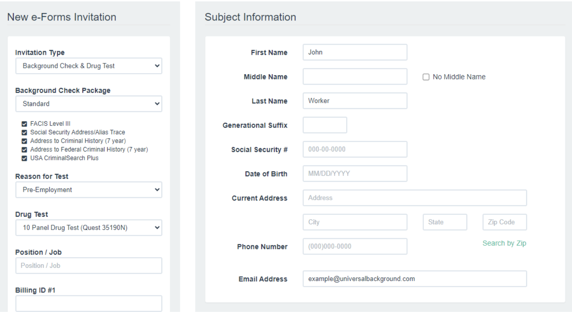 Enabling and using the Universal Background Screening integration – Lever Support