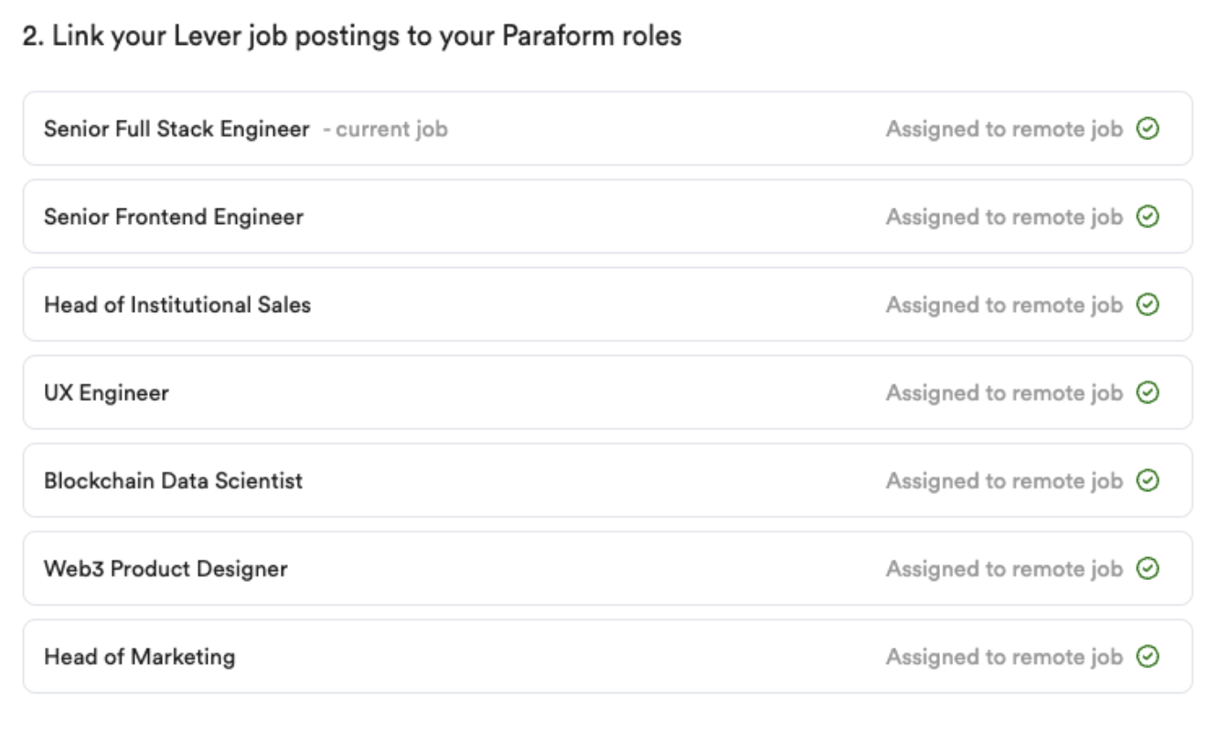 Enabling and using the Paraform integration – Lever Support