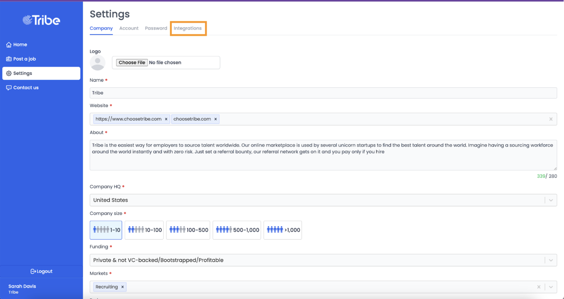 Enabling And Using The Tribe Integration Lever Support 9844