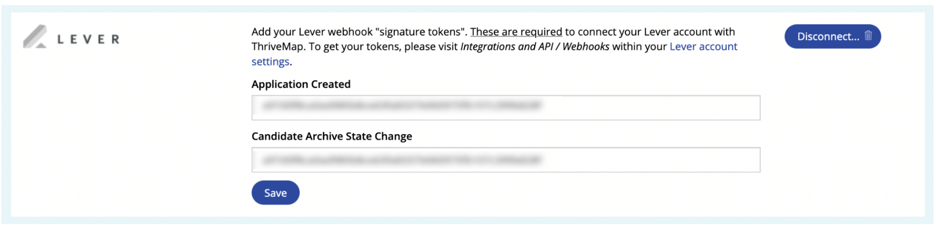 Enabling And Using The Thrivemap Integration Lever Support 2171