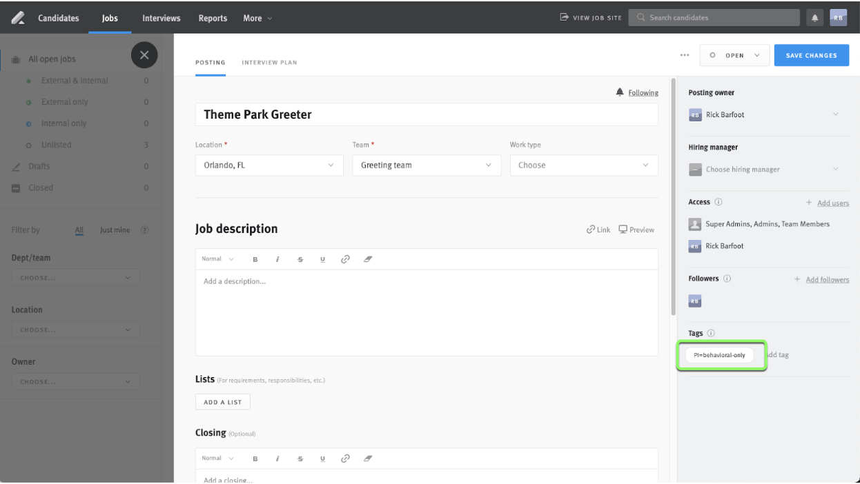 Enabling and using the Predictive Index integration by Joynd – Lever Support