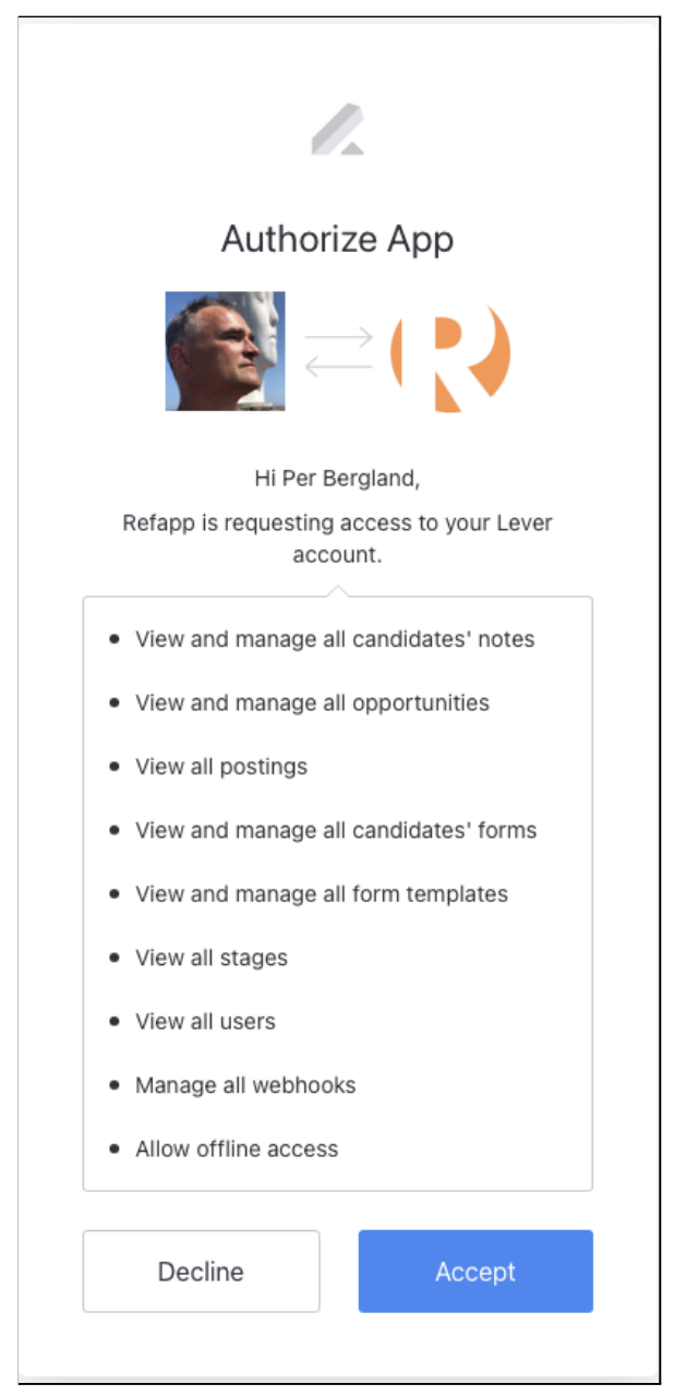 Enabling and using the Refapp integration – Lever Support
