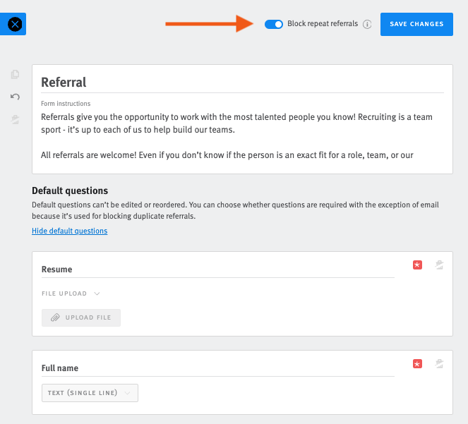 Setting up a referral form and tracking referred candidates – Lever ...
